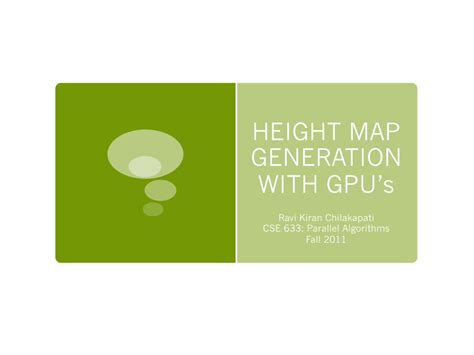 Pdf Height Map Generation With Gpus · Run The Fractal Generation