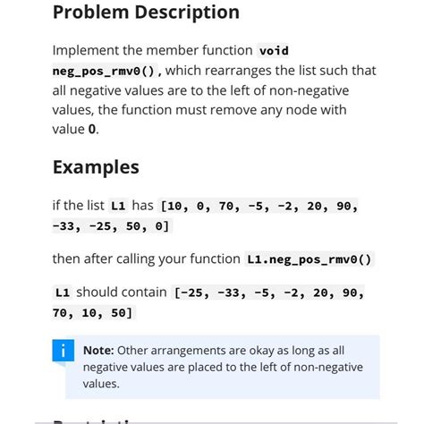 Solved Problem DescriptionImplement The Member Function Void Chegg