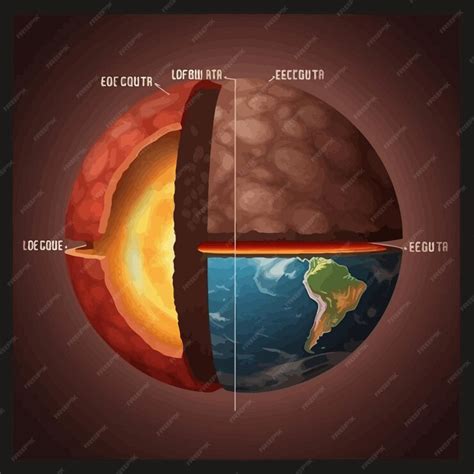 Premium Vector Earth Layer 3d Model
