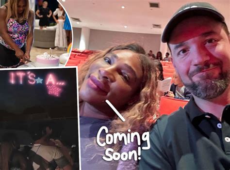 Serena Williams Reveals Sex Of Baby No 2 With Dazzling Light Show WATCH Perez Hilton
