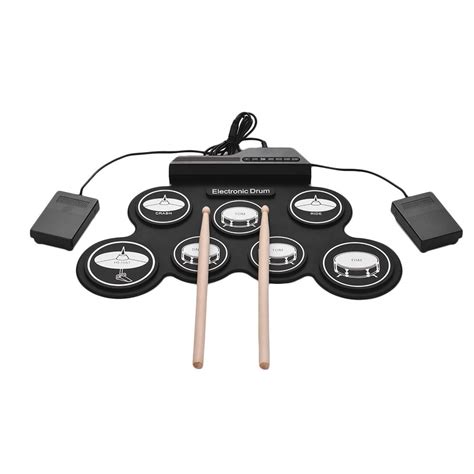 Buy Honeytecs Compact Size USB Roll Up Silicon Drum Set Digital Electronic Drum Kit Drum Pads