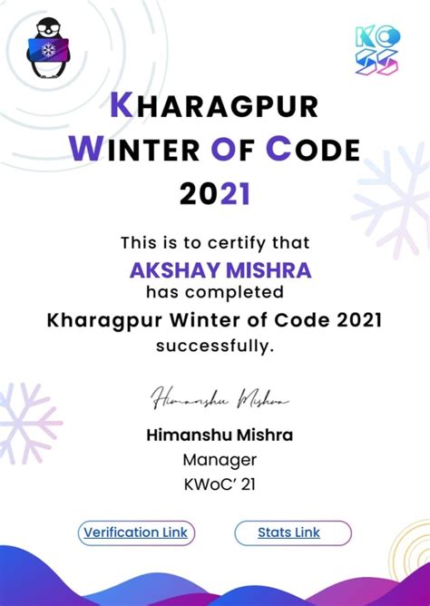 Akshay Mishra Linkedin‘de Github Opensource Projects Kwoc