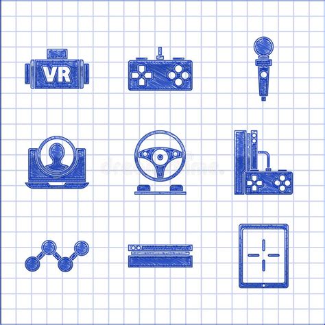 Set Racing Simulator Cockpit Video Game Console Tablet Game With Joystick Share Create