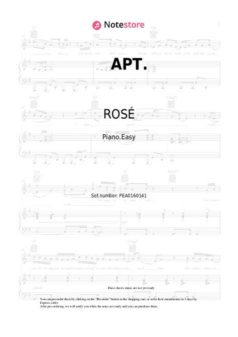 Apt Piano Sheet Music Easy RosÉ Bruno Mars In Note Piano