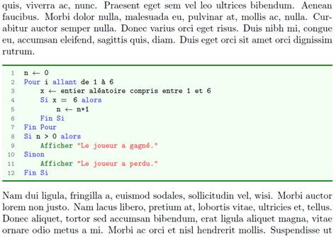 Latex Et Listings En Utf8 Mathwebfr Un Exemple Concret