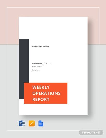 How To Make Create An Operations Report Templates Examples