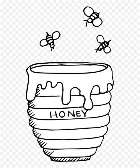 Bees Around A Honey Pot Svg Clip Arts Winnie The Pooh Honey Drawing