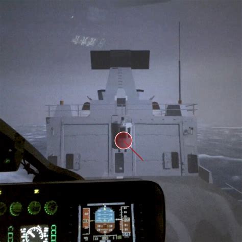 Final Approach During A Ship Deck Landing On The F 124 Frigate In The