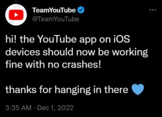 YouTube App Not Loading Or Crashing On IOS Devices