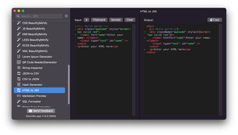 Htmlsvg To Jsx Converter