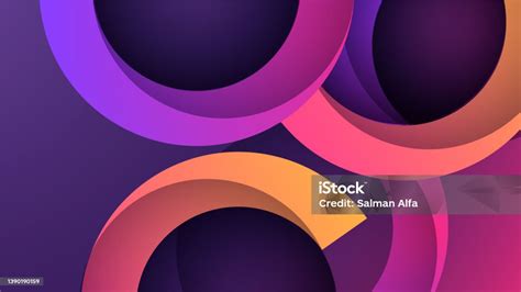 동적 모양 보라색 오렌지 다채로운 추상 지오메트리 디자인 배경 0명에 대한 스톡 벡터 아트 및 기타 이미지 0명 개념 개념과 주제 Istock