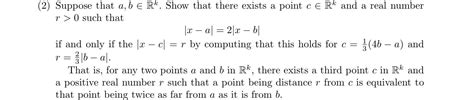 2 Suppose That Ab∈rk Show That There Exists A