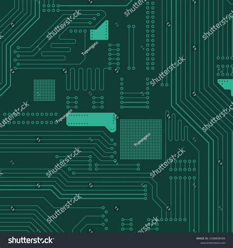 Circuit Board Connection Digital Technology Background Stock Vector Royalty Free 2338836545