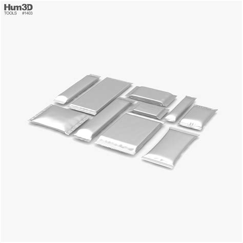 초콜릿 바 포장 3d 모델 다운로드 제과 On