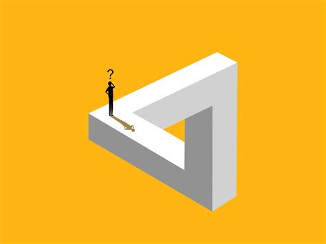 Businessman Thinking Of Solving Problems On The Penrose Triangle 51728521 Vector Art At Vecteezy