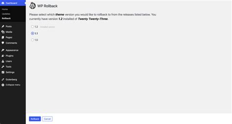 how to rollback wordpress plugins and themes to previous versions