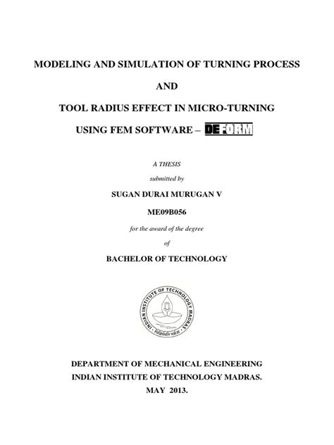 Modeling And Simulation Of Turning Process Pdf Friction