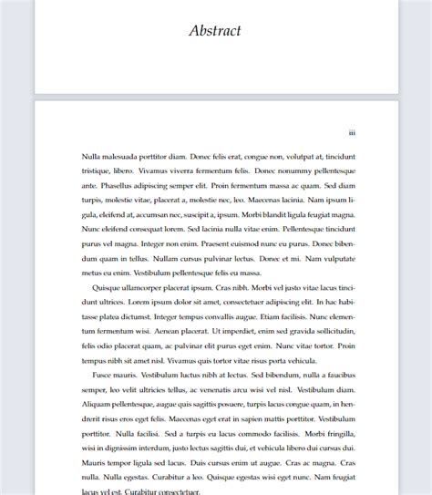 Header Footer Why Is The Abstract Word Does Not Displayed On The Same Page With Its Text