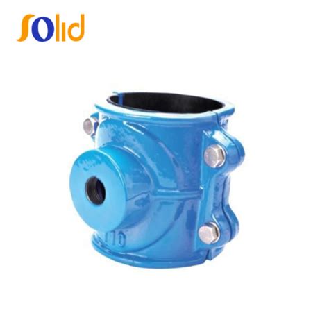 Pvc Pe 파이프 용 연성 철재 안장 클램프 의 고품질 Pvc Pe 파이프 용 연성 철재 안장 클램프