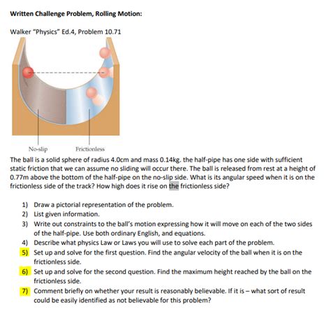 answered written challenge problem rolling… bartleby