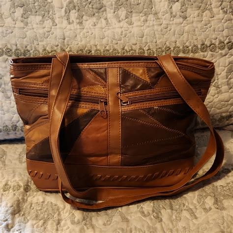 Bags Vintage Leather Patchwork Handbag Poshmark