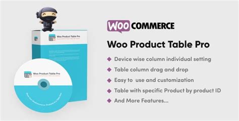 Woo Products Table Pro Gplatom