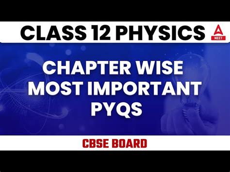 Pyq Class 12 Physics Cbse Board Chapter Wise Various Design Brunofuga Adv Br