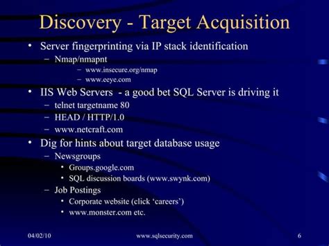 Sql Server Security Attack Ppt