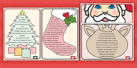 Christmas Shape Poetry Example Posters Twinkl Ks1