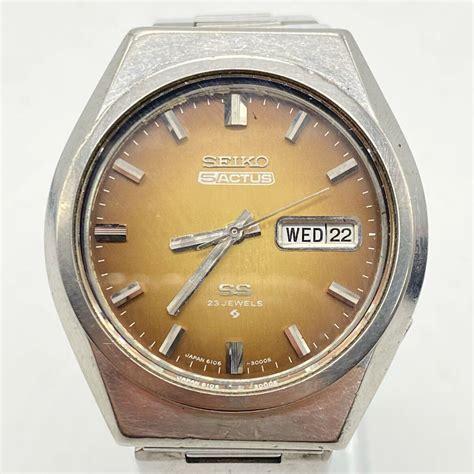 1円〜 6a Seiko 6106 8760 5actus セイコー Five デイデイト 自動巻き Automatic 動作未確認 メンズ