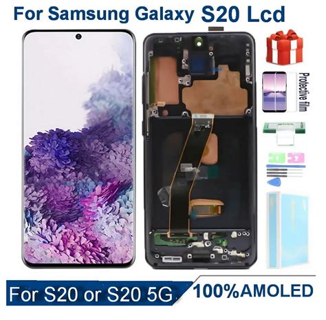 삼성 갤럭시 S20 G980 G980F G980F/DS 디스플레이, 터치 스크린 디지타이저 포함, S20 5G G981B LCD ...