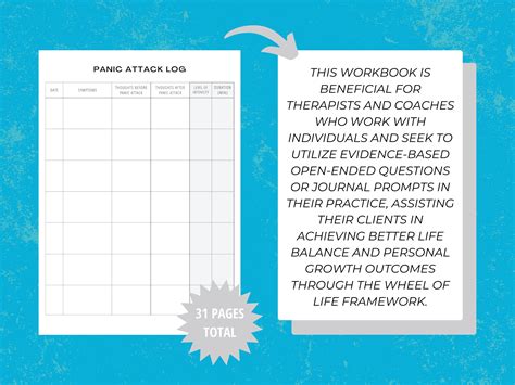 Panic Attacks And Panic Disorder Workbook Anxiety Attack Worksheet