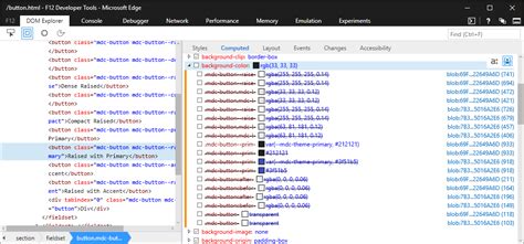 Mdc Button In Edge Browser Is Colorless · Issue 1102 · Material