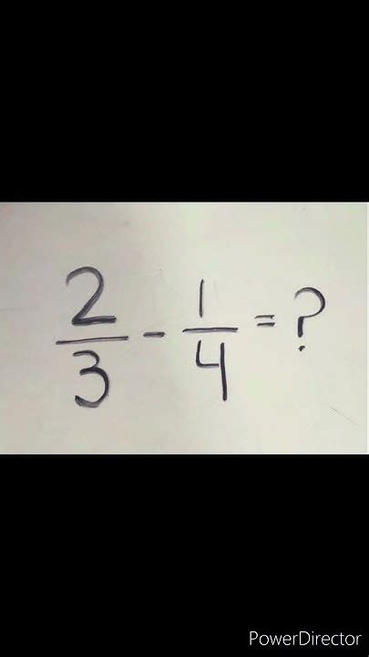 shorts fractions subtraction maths igcsemath number algebra