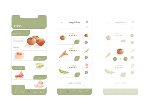 Ui 健康食谱设计 姜林欣melody 站酷zcool