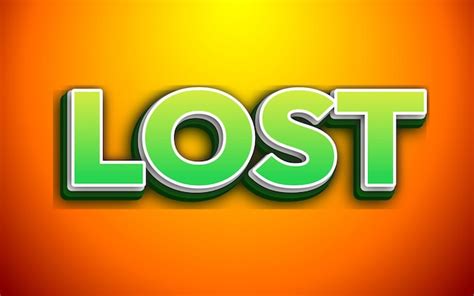 premium vector lost text effect editable