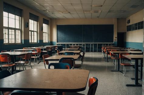 Premium Photo Empty School Classroom
