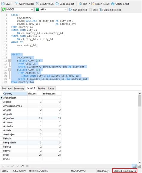 Choosing Between A Subquery And Join