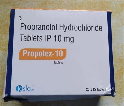 10mg Propranolol Hydrochloride Tablet At ₹ 18 5 Strip प्रोप्रानोलोल हाइड्रोक्लोराइड टैबलेट In
