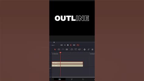 outline text animation in davinci resolve youtube