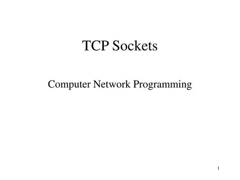 PPT TCP Sockets PowerPoint Presentation Free Download ID