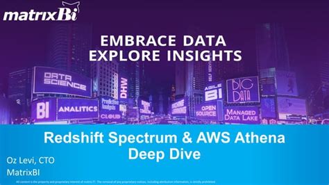 Redshift Spectrum And Aws Athena Deep Dive Ppt