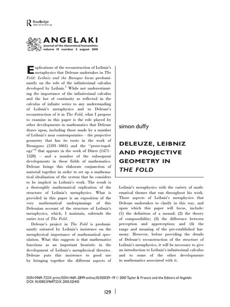 Duffy Projective Geometry In The Fold Pdf Differential Calculus Calculus