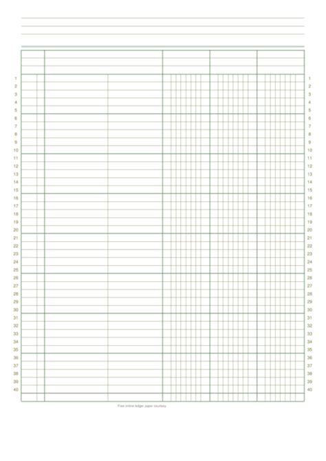 printable 3 column ledger paper get what you need for free