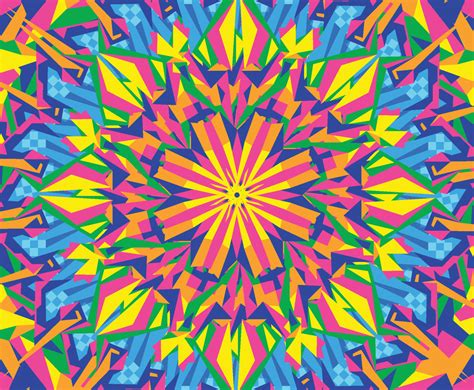 Abstract Kaleidoscope Background Vector Art And Graphics