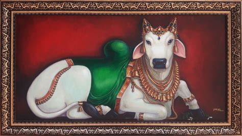 Pin by Narendra on NANDI OIL PAINTING | Canvas art painting acrylic, Shiva art, Elephant ...