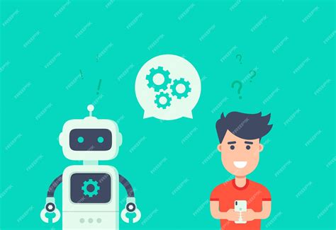 Premium Vector Chatbot Vector Illustration Concept
