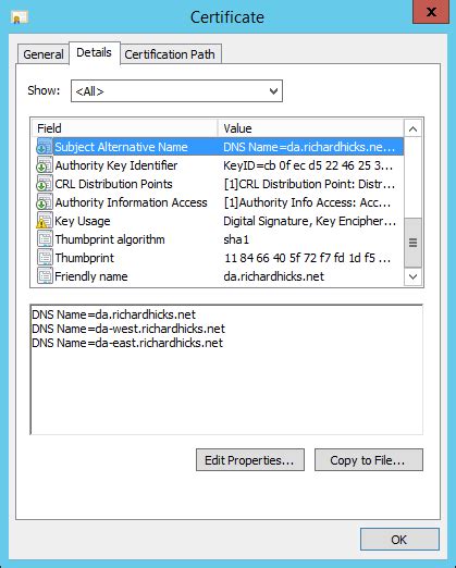 directaccess and multi san ssl certificates for ip richard m