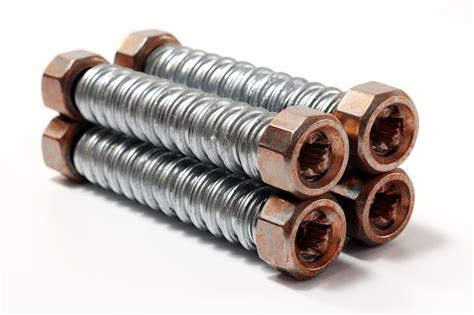 색 3d 렌더링에서 분리 된 금속 건물 강화 강철 막대기의 스택 프리미엄 벡터