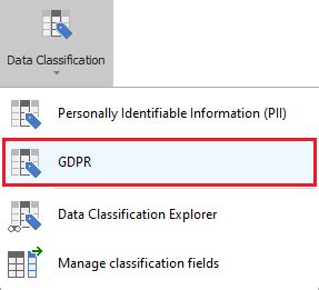 GDPR Data Classification Dataedo Documentation